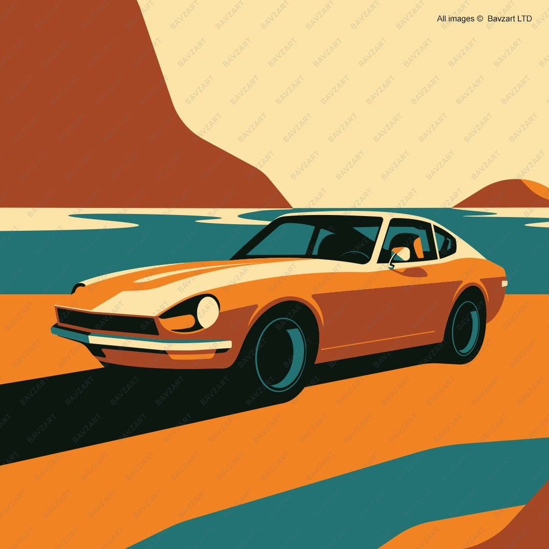 Datsun 240z wall art for sale– Bavzart LTD